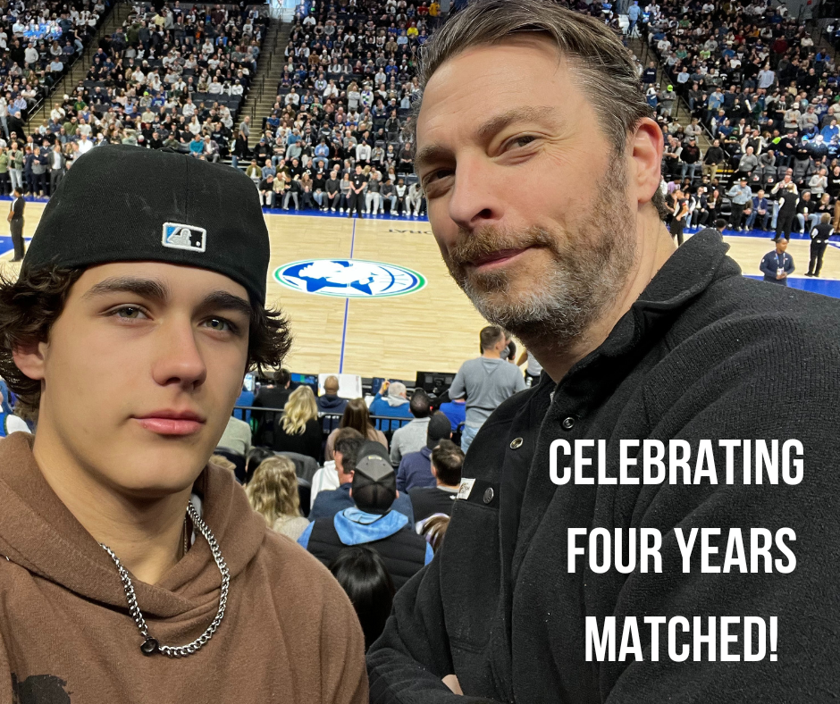 Allen & Gio have been matched for FOUR years – Kids 'n Kinship